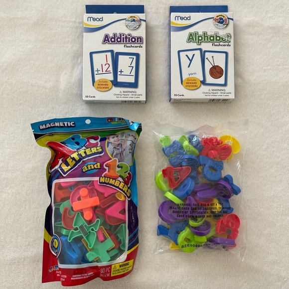 Other | New 4 Item Learning Bundle Flash Cards And Magnets | Poshmark